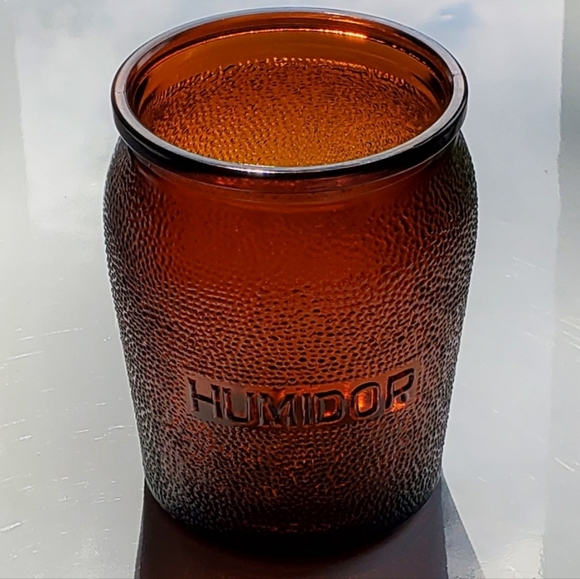 Dun-Rite | Accents | Vntg Dunrite Dark Amber Humidor Jar Vase | Poshmark
